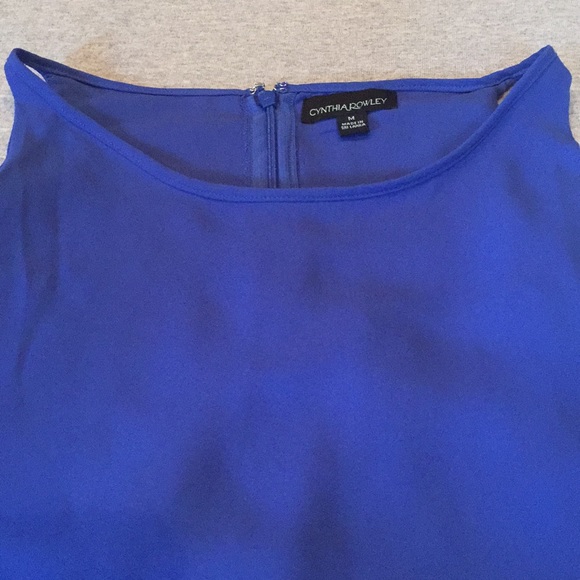 Cynthia Rowley | Tops | Cynthia Rowley Blue Layered Tank Top | Poshmark